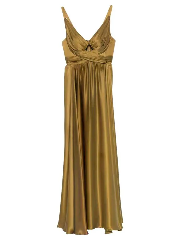 Zimmermann Ruched Cut-out Maxi Dress - Green
