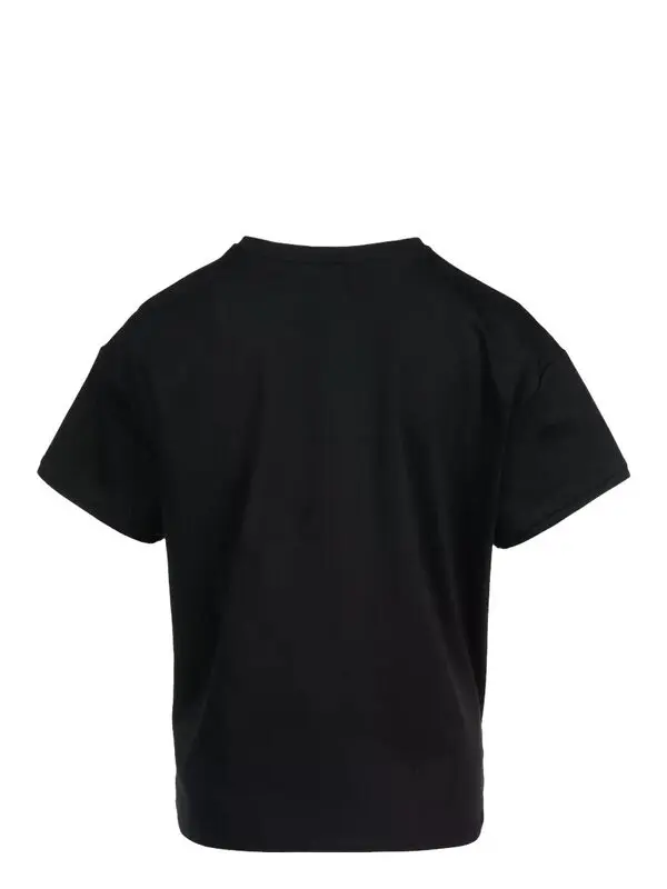 CLUB21 Joanna Knot-detail T-shirt - Black