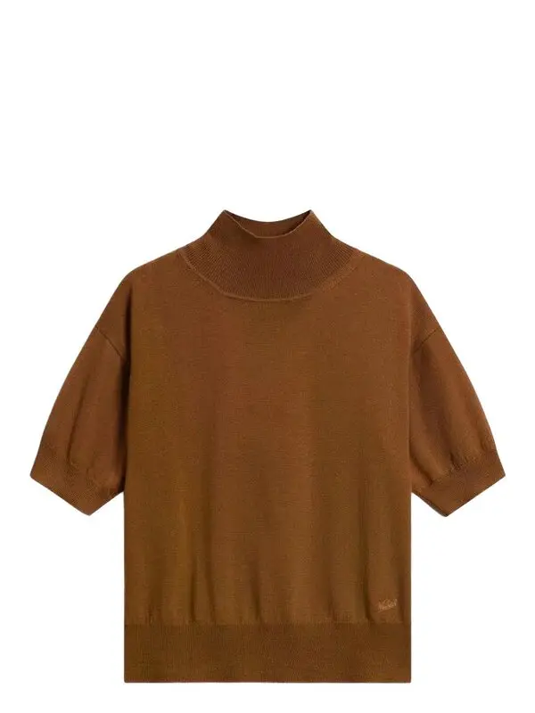 Woolrich High-neck Short-sleeve Sweater - Brown