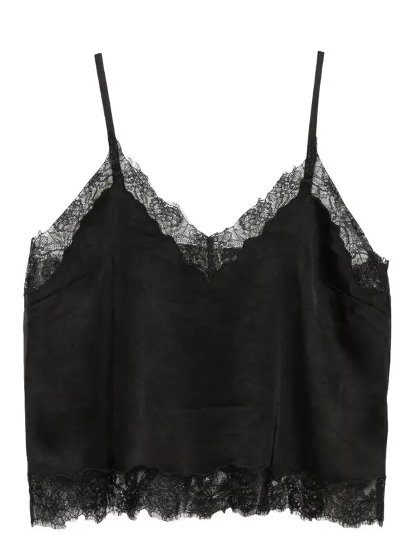 Citizens Of Humanity Lace-trimmed Camisole Top - Black