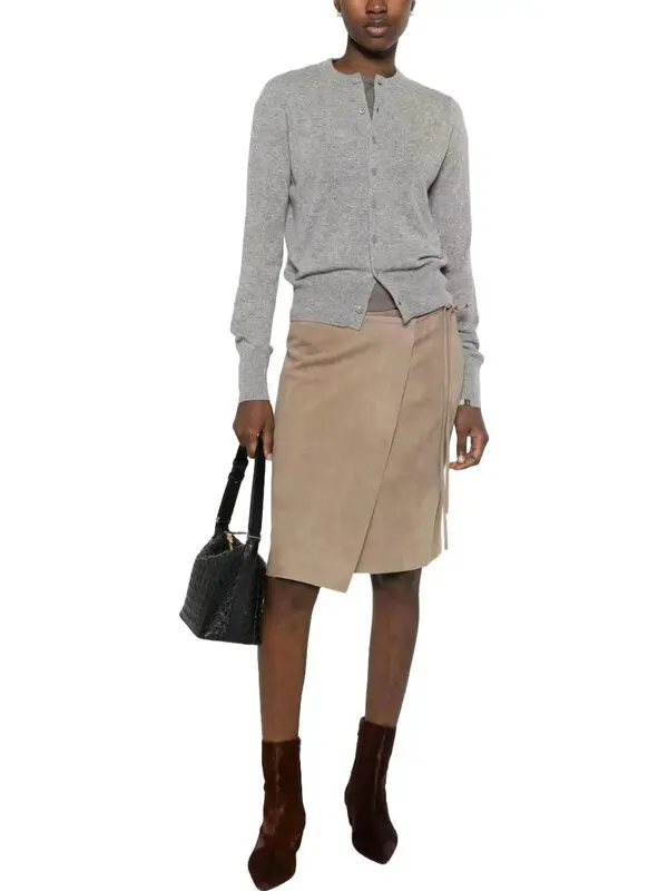 Extreme Cashmere Little 2 Button-fastening Long-sleeve Cardigan - Grey
