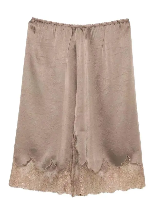 Citizens Of Humanity Lace Trim Mini Skirt - Neutrals