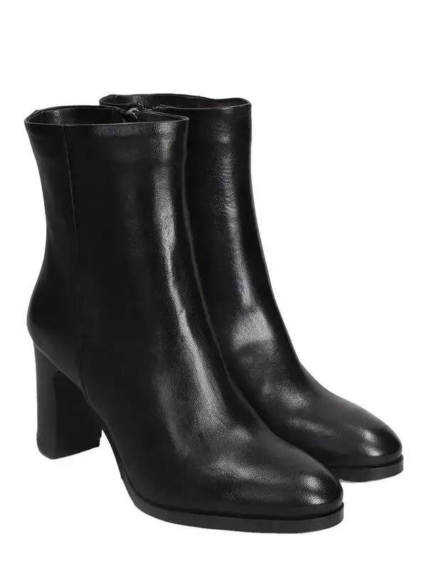 JULIE DEE Side-zip Ankle Boots - Black