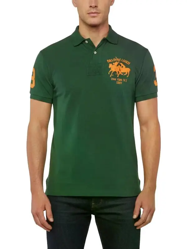 Polo Ralph Lauren Custom Fit Embroidered Polo Shirt - Green