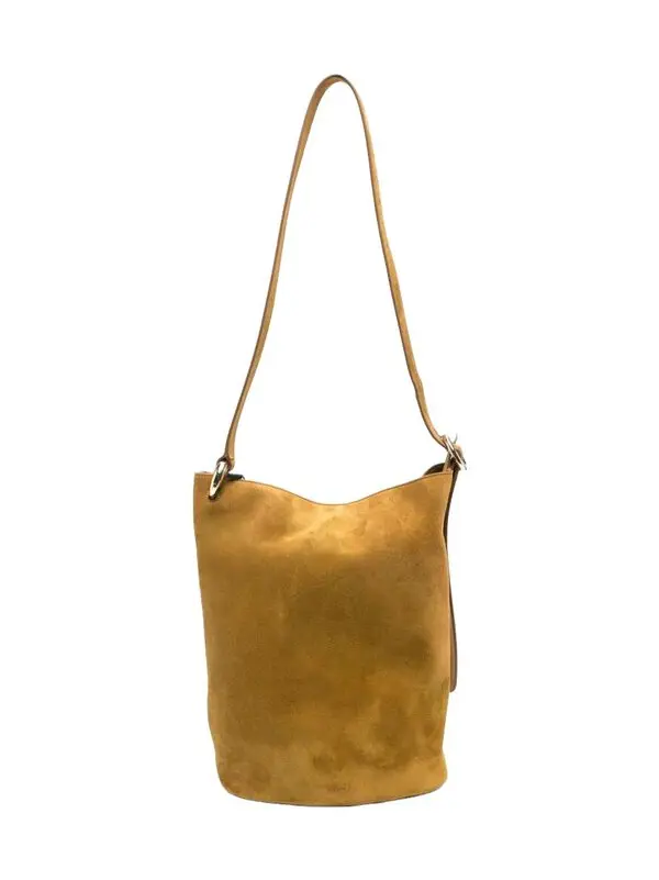 JOSEPH Fold Suede Bucket Bag - Neutrals