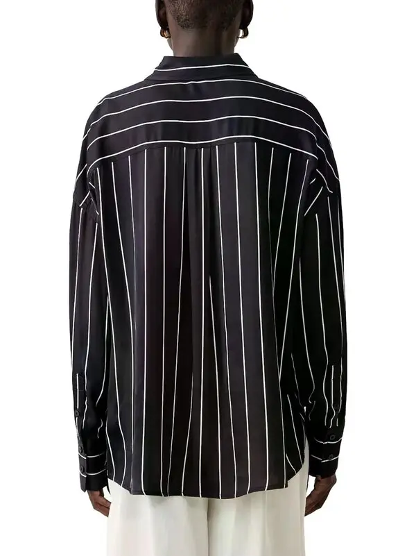 Guess Vertical Stripe Shirt - Black