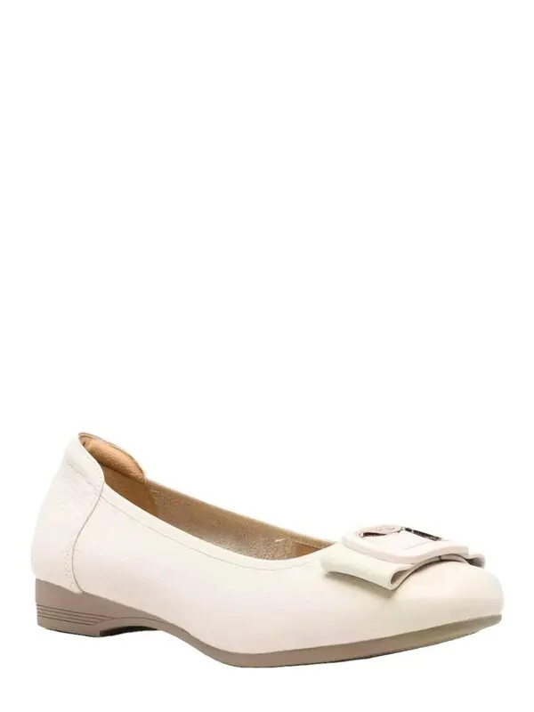 LINDA BAUMANN Buckle-detail Ballet Flats - Neutrals