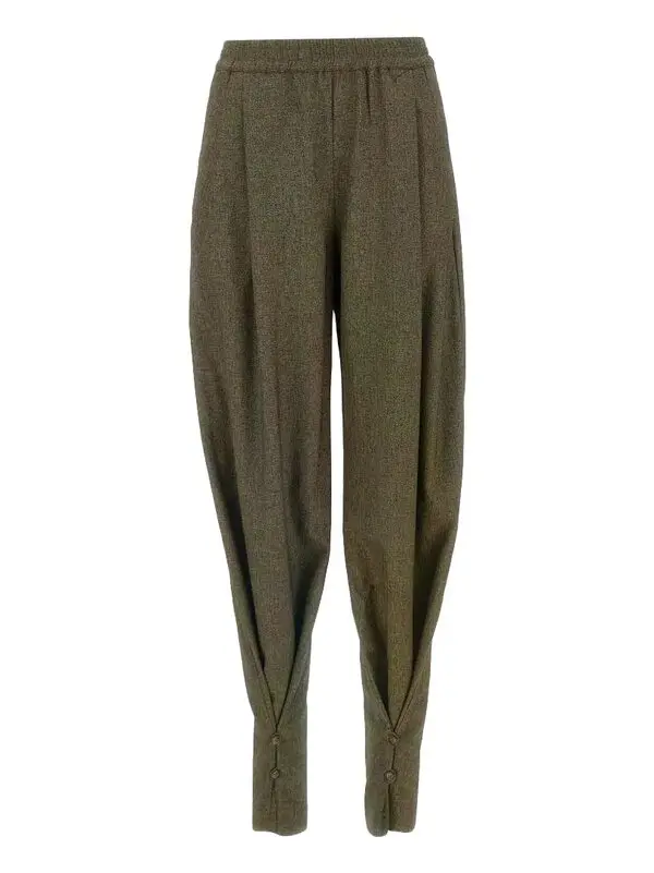 Andamane Renee Pleated Trousers - Brown