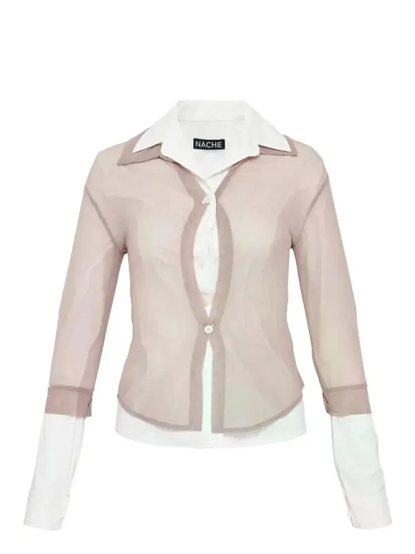 NACHE Layered Mesh Shirt - Pink