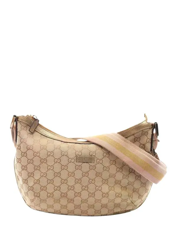 Gucci Gg Canvas Web Crossbody Bag - Neutrals