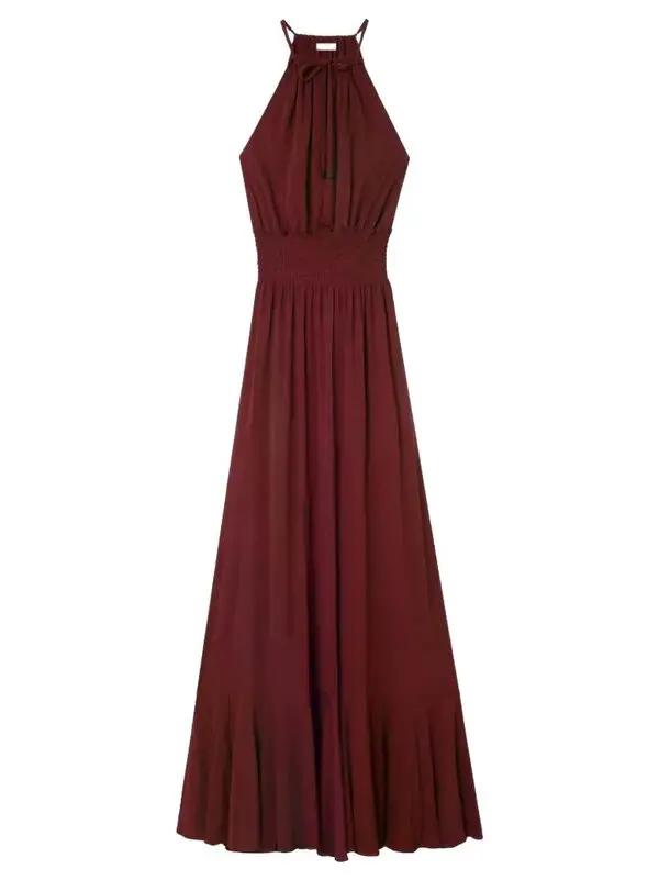 Burberry Viscose Jersey Dress - Red