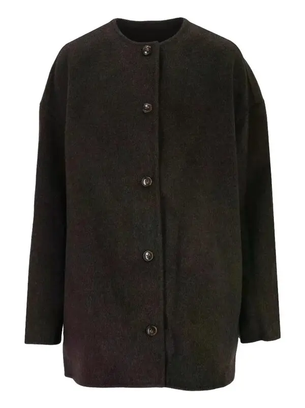 Loulou De Saison Oval-shaped Short Coat - Brown