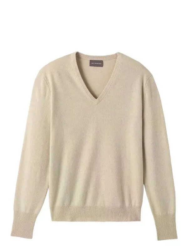 Eric Bompard V-neck Cashmere Sweater - Neutrals