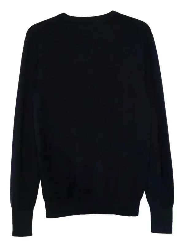 Eric Bompard V-neck Cashmere Sweater - Blue