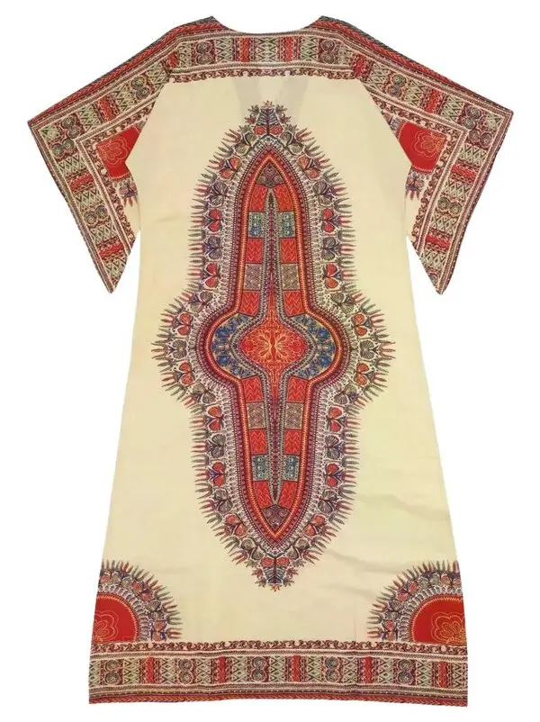 FORTELA Amira Printed Cotton Maxi Dress - Neutrals