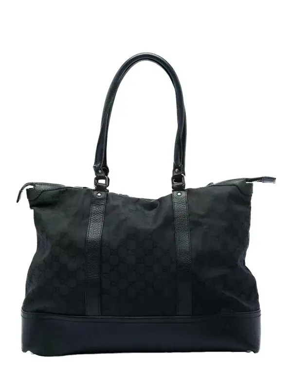 Gucci Gg Canvas Tote Bag - Black