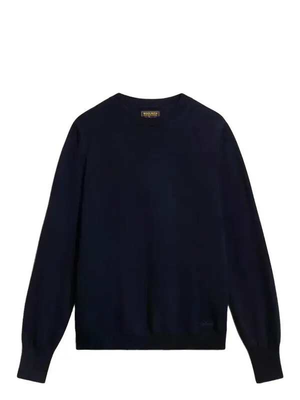 Woolrich Crew Neck Fine Knit Sweater - Blue