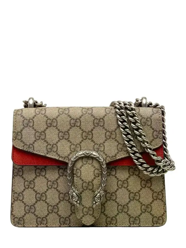 Gucci Gg Supreme Dionysus Crossbody Bag - Neutrals