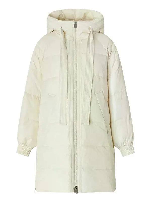 Pinko Hooded Padded Coat - Neutrals