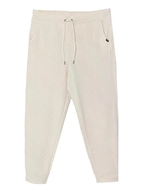 Dkny Ribbed Track Pants With Drawstring Fastening - Neutrals