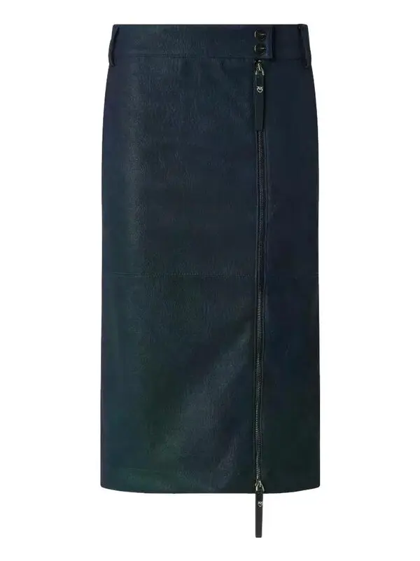 Pinko Zipped Midi Skirt - Blue