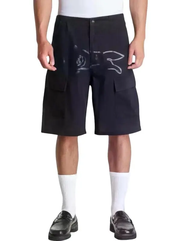 BILLIONAIRE BOYS CLUB - ICE CREAM Running Dog Cargo Shorts - Black