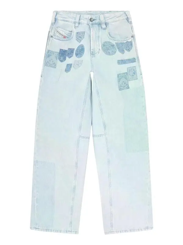 DIESEL® Relaxed Fit Jeans With Wide Legs - Blue