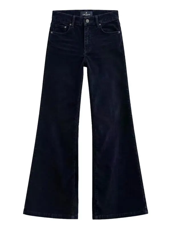 LOIS Corduroy Wide-leg Jeans - Blue