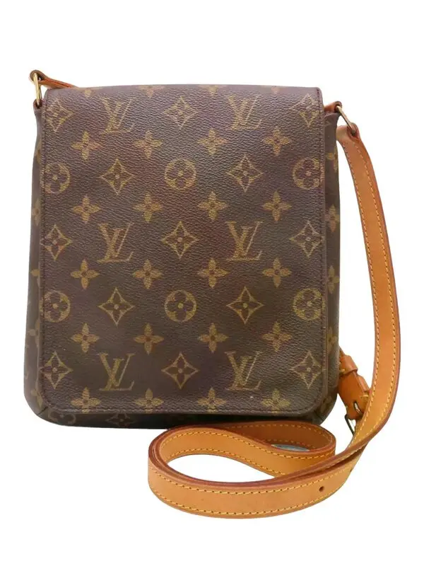 LOUIS VUITTON 1999-2005 Monogram Musette Salsa Pm Long Strap Crossbody Bag - Brown