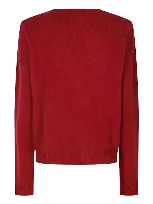 Federica Tosi Wrap-style V-neck Sweater - Red