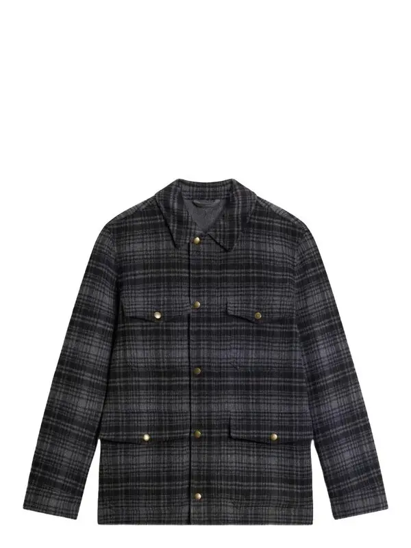 Woolrich Checked Shirt Jacket - Grey