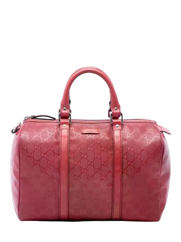Gucci 2016-2026 Medium Gg Imprime Joy Boston Bag - Red