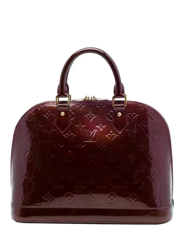 LOUIS VUITTON 2011 Monogram Vernis Alma Pm Handbag - Red