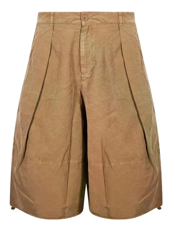 You Must Create Salba Pleated Shorts - Neutrals