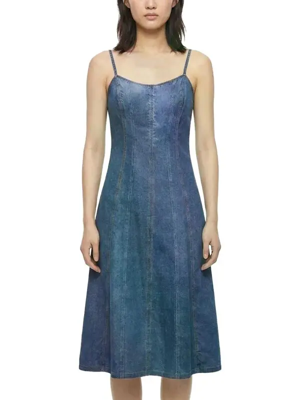 Rag & Bone Miramar Panelled Midi Dress - Blue