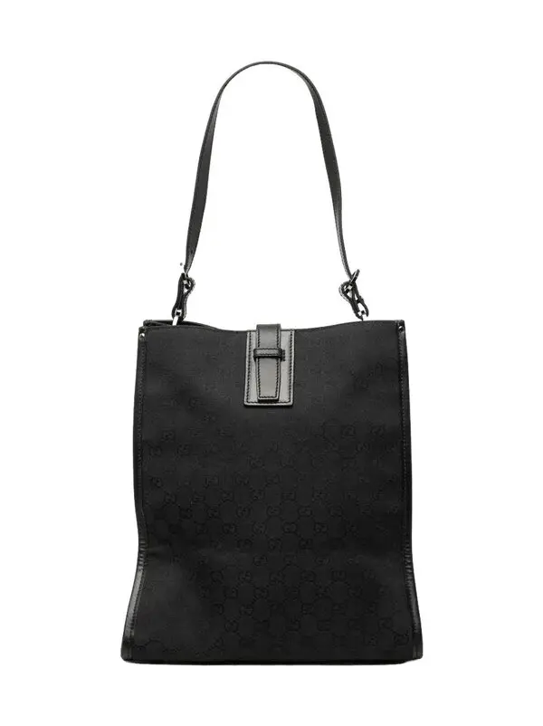 Gucci Gg Canvas Tote Bag - Black