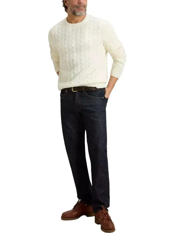 Woolrich Cable-knit Crew Neck Sweater - Neutrals