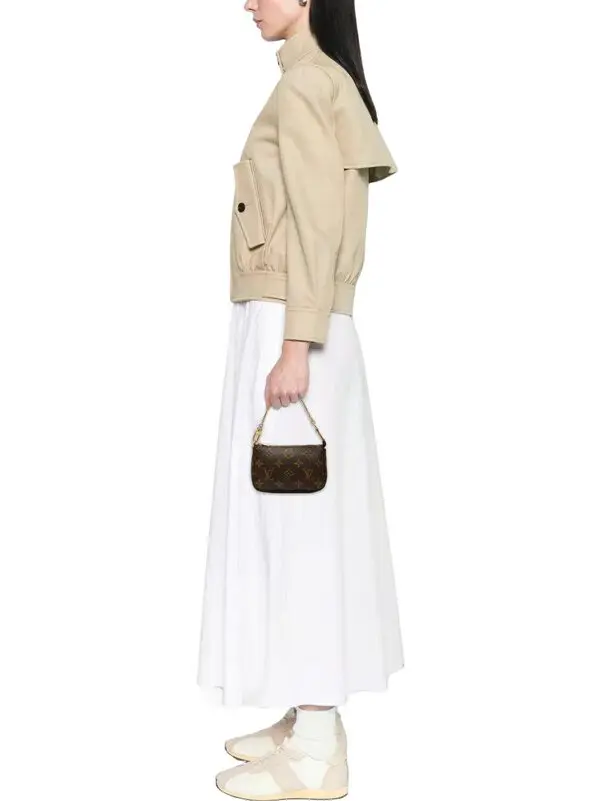 LOUIS VUITTON 2004 Monogram Mini Pochette Accessoires Handbag - Brown