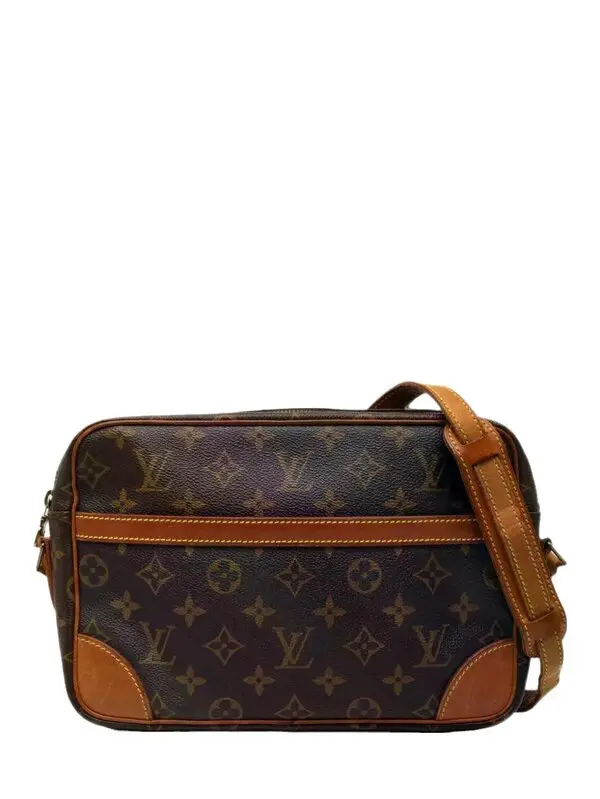 LOUIS VUITTON 1997 Monogram Trocadero 27 Crossbody Bag - Brown