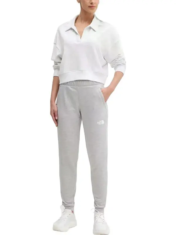 Dkny Logo-embroidered Dropped-shoulder Sweater - Grey