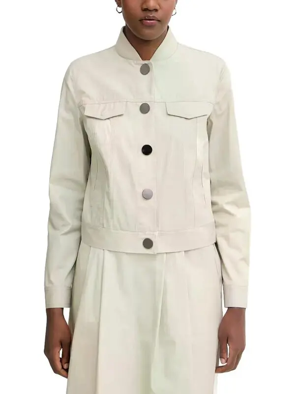 Armani Exchange Button-up Chest Pocket Jacket - Neutrals