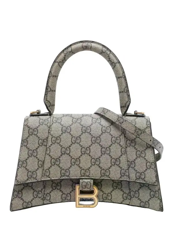 Gucci 2016-2026 Small The Hacker Project Gg Supreme Hourglass Satchel - Neutrals