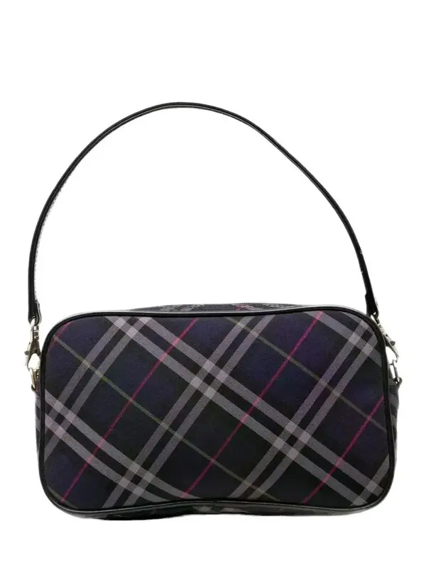 Burberry 2000-2017 Supernova Check Canvas Pochette Handbag - Blue