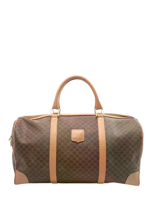 Celine 2013 Macadam Coated Canvas Travel Bag - Brown