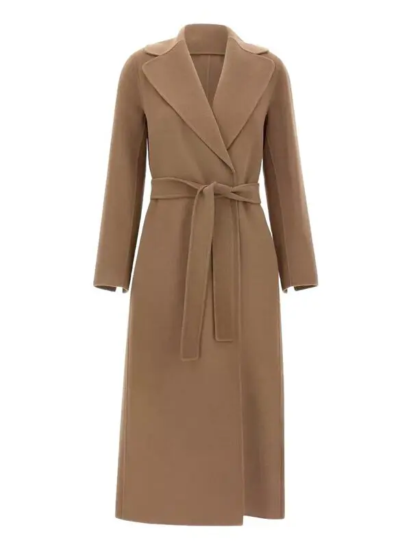 Max Mara Poldo Belted Coat - Brown