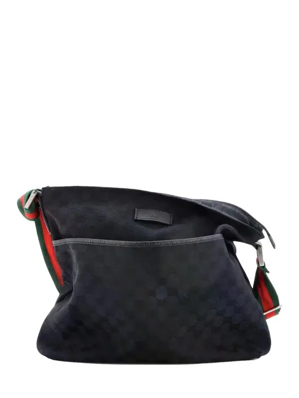 Gucci Gg Canvas Medium Messenger Bag - Black