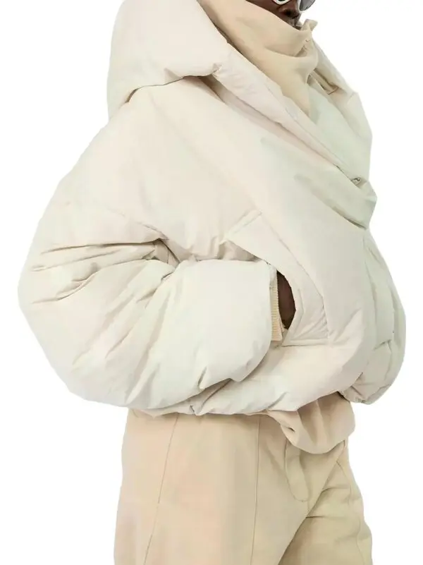 Sportmax Spxvodka Quilted Hooded Jacket - Neutrals