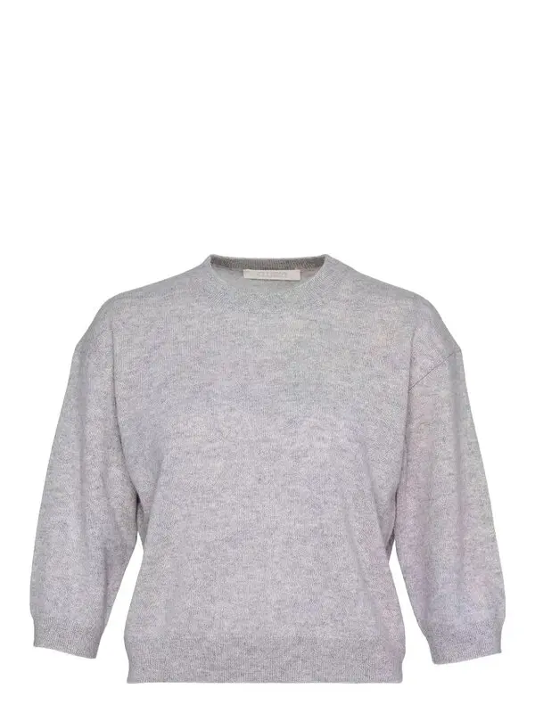 CLUB21 Cropped Crew-neck Sweater - Grey