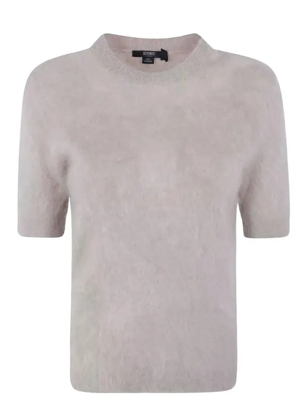 Seventy Short-sleeve Cashmere Sweater - Neutrals