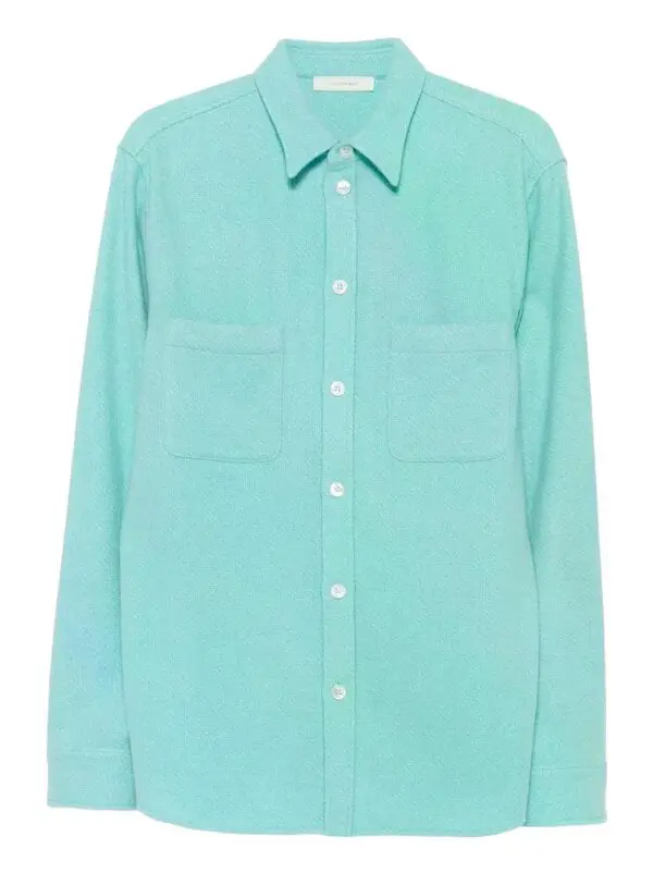 UMIT BENAN Button-up Chest-pocket Shirt Jacket - Blue